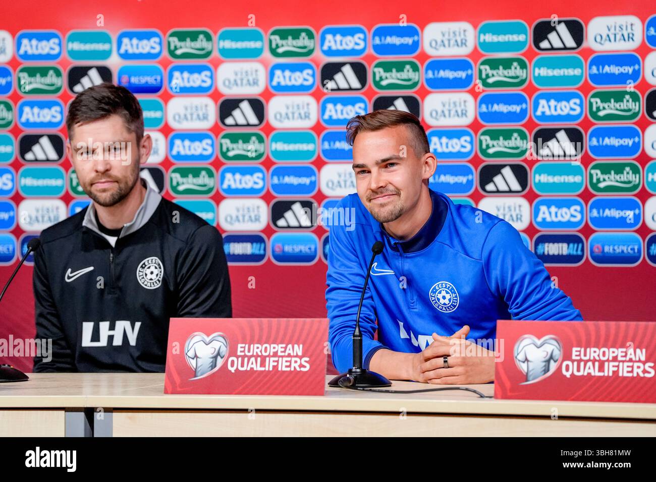 Tallinn, Estonia 20250608. Press conference with Estonia's national ...