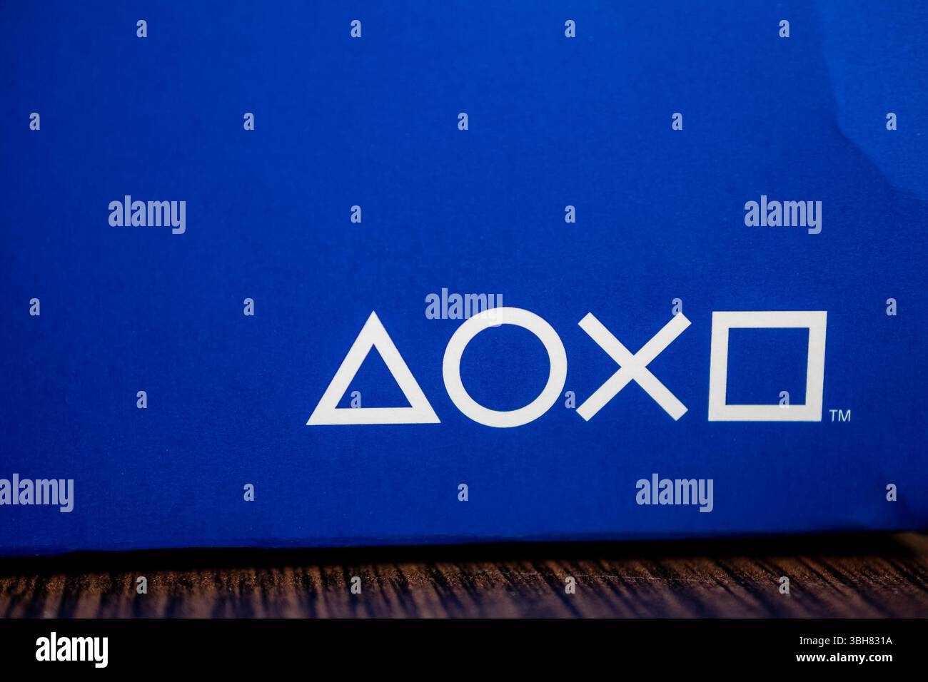 Jurmala, Latvia - 02.06.2025: Box for New Games console Sony PlayStation 5 Pro. New Gaming ...