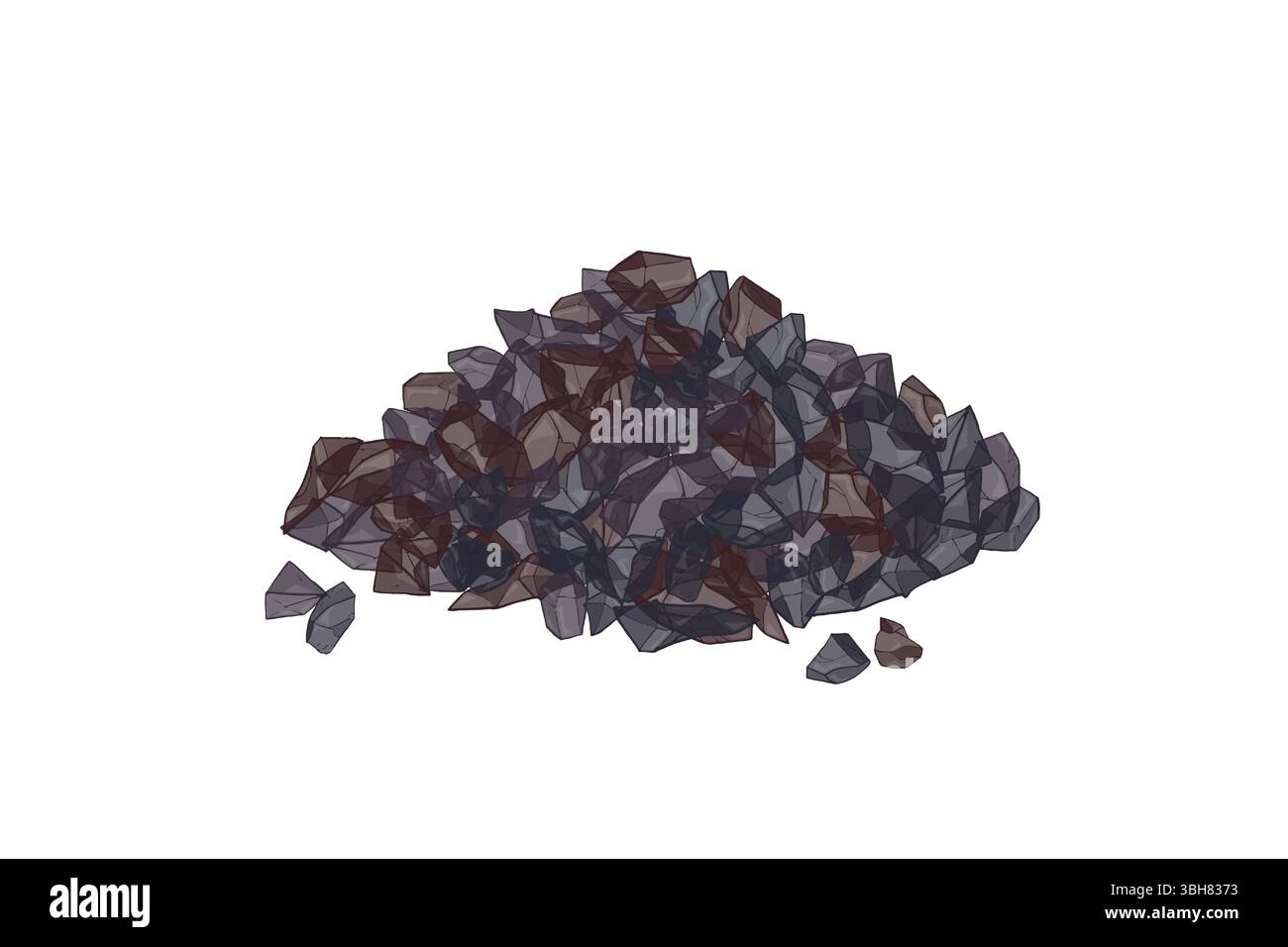Kala namak salt crystals pile Stock Vector Images - Alamy