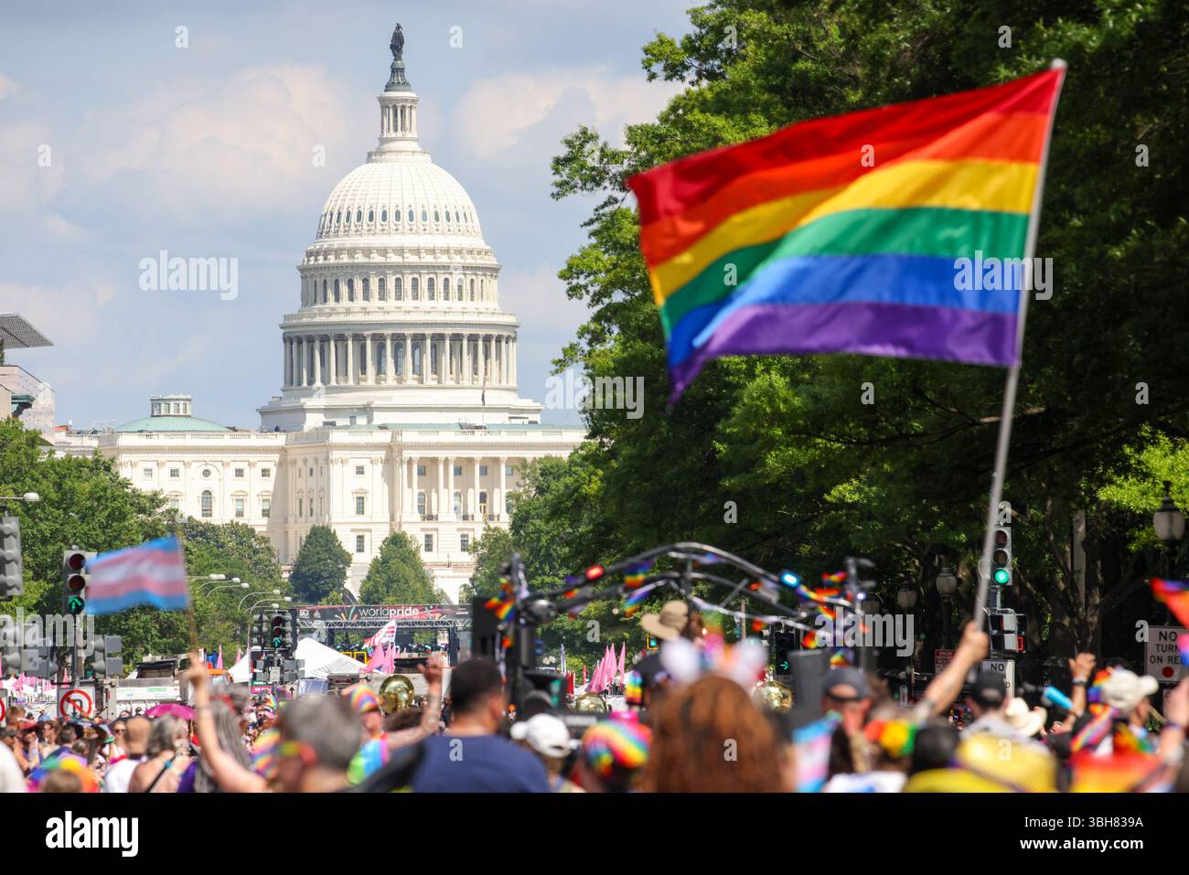 Washington, USA. 07th June, 2025. The 2025 World Pride Parade takes ...