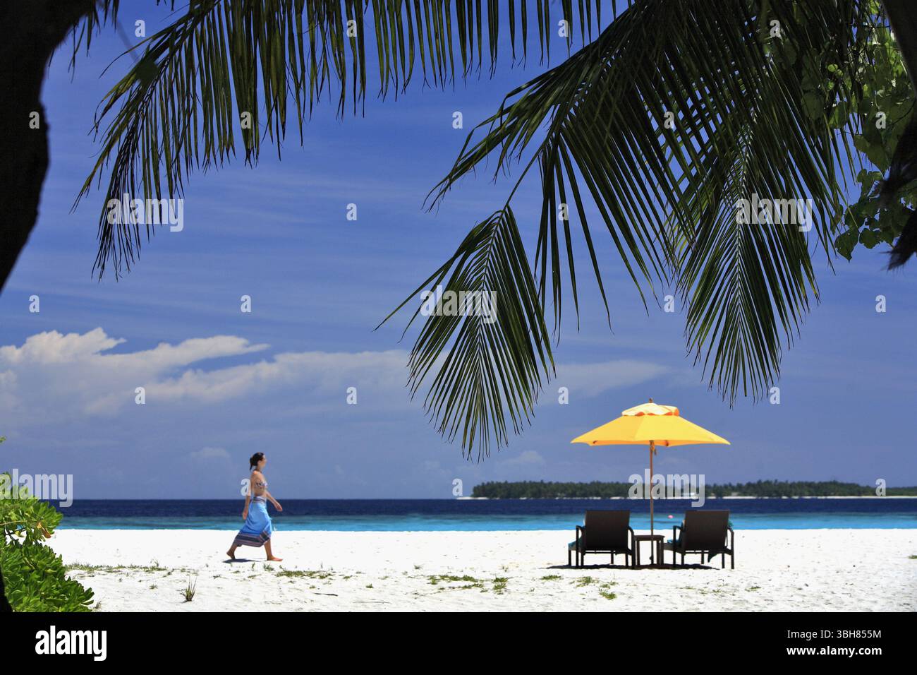 ARCHIPEL DES MALDIVES, ATOLL DE DHAALU, L' ILE DU CASTEWAY (LE NAUFRAGE ...