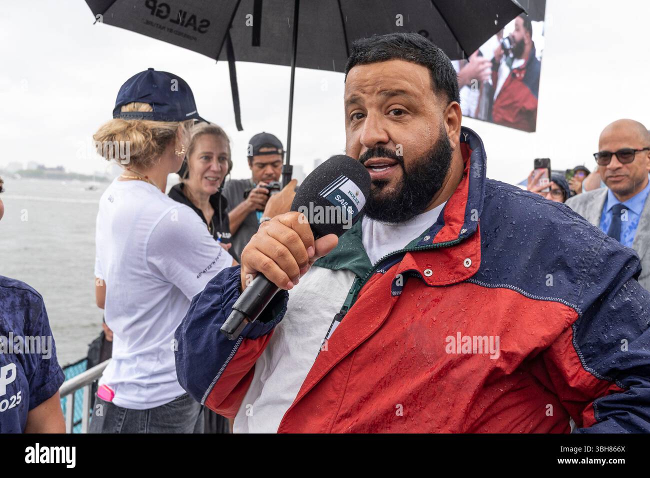 Grammy-Award winning music mogul DJ Khaled hyped the crowd on the first ...