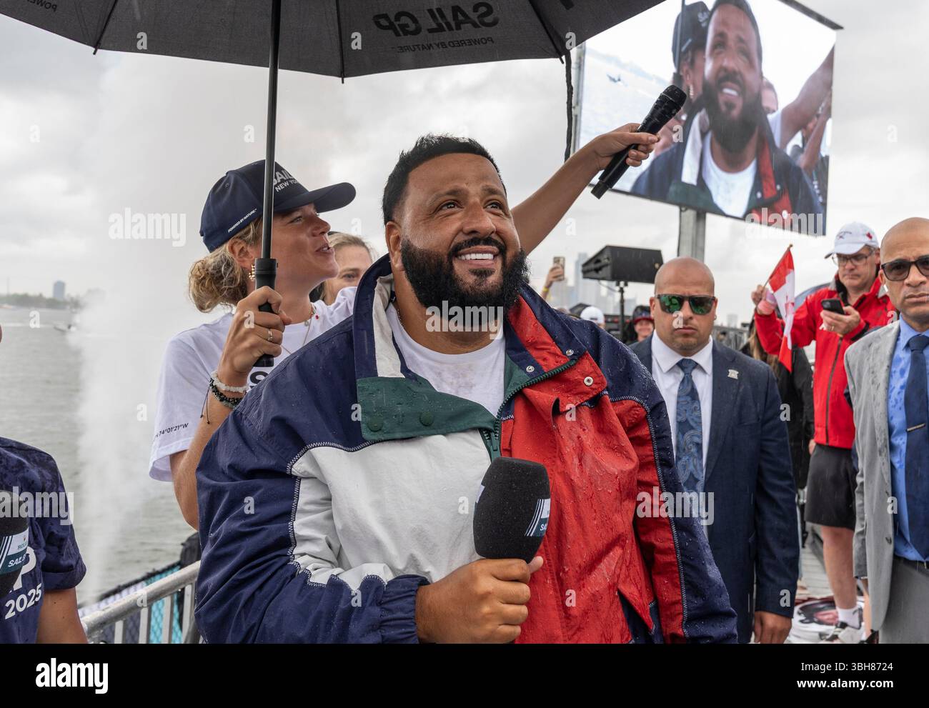 Grammy-Award winning music mogul DJ Khaled hyped the crowd on the first ...