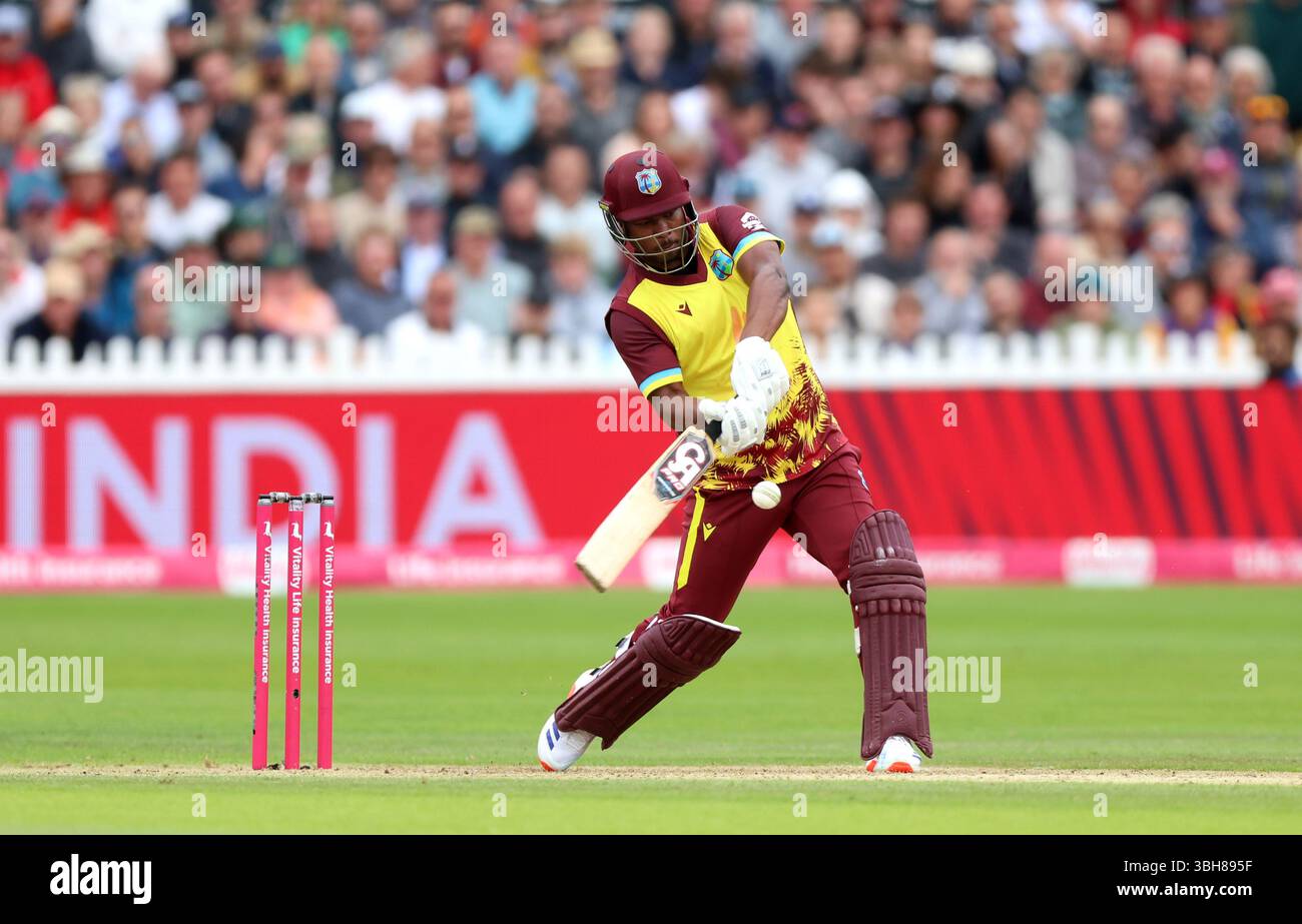 West Indies' Johnson Charles batting during the second Men's ...
