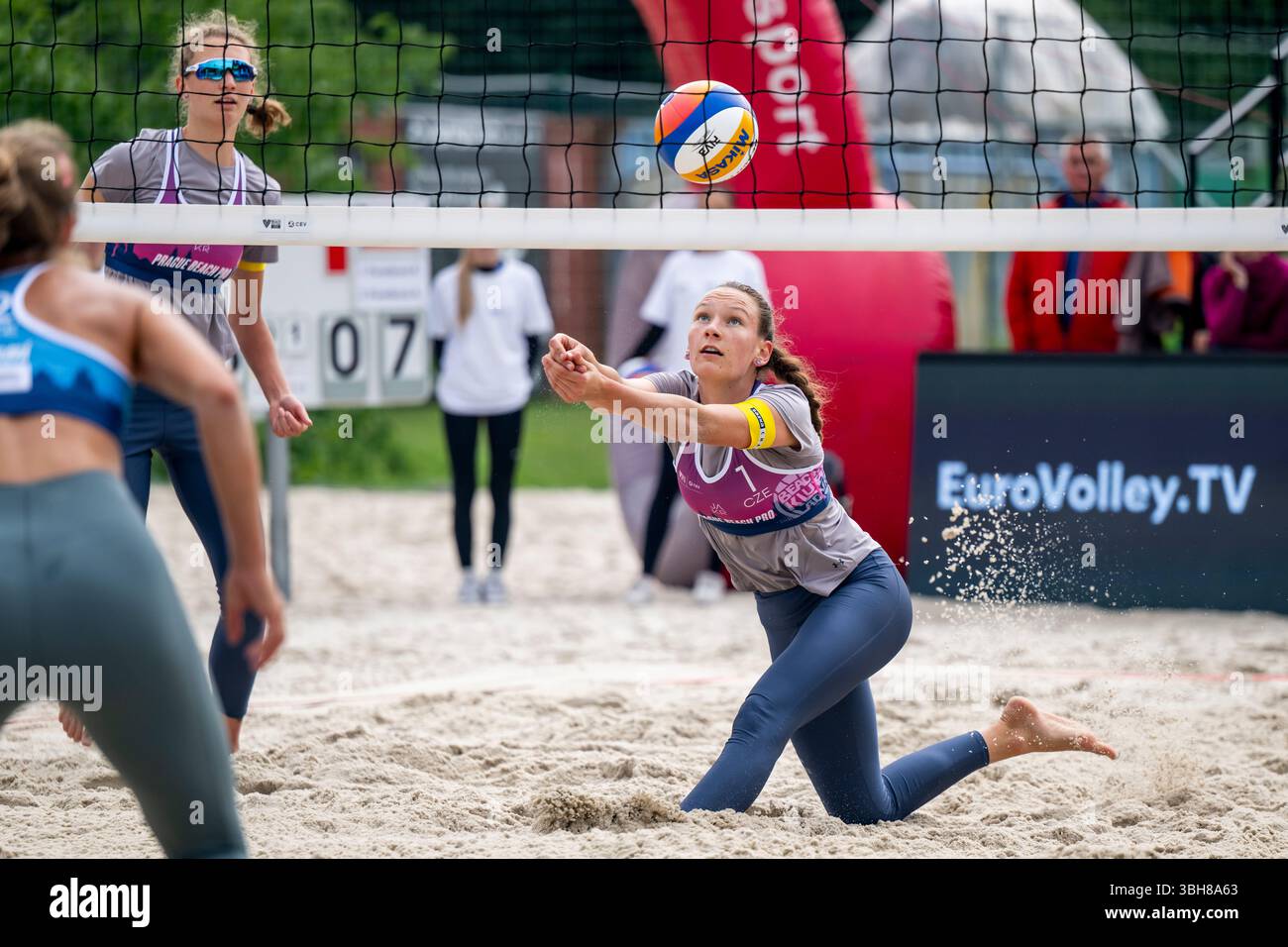 Prague, Czech Republic. 08th June, 2025. The final women double match ...