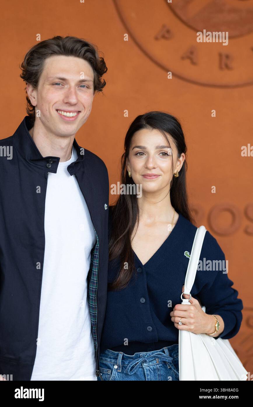 Paris, France. 11th Feb, 2025. Jamie Bogyo, Marisa Abela at Village for ...