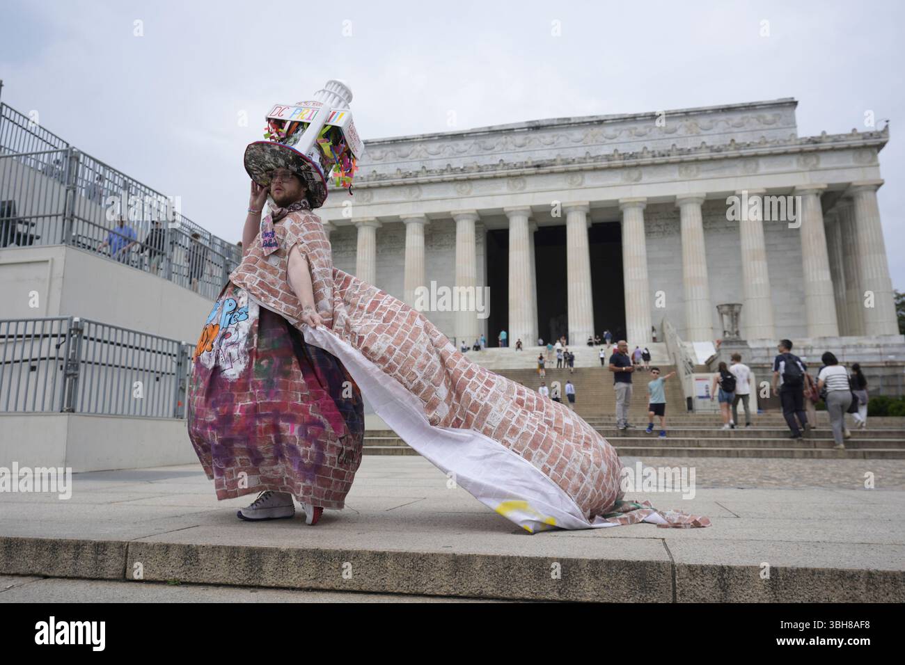 Tyler Cargill poses for a photo during the World Pride Rally and March ...