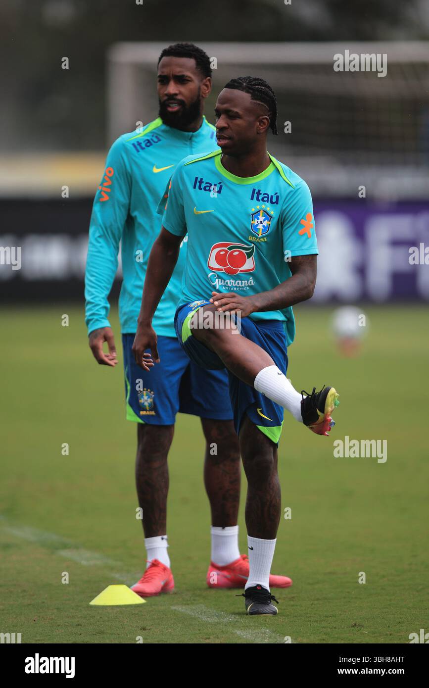 SP - SAO PAULO - 06/08/2025 - BRAZIL, TRAINING - Vini Jr. player of ...