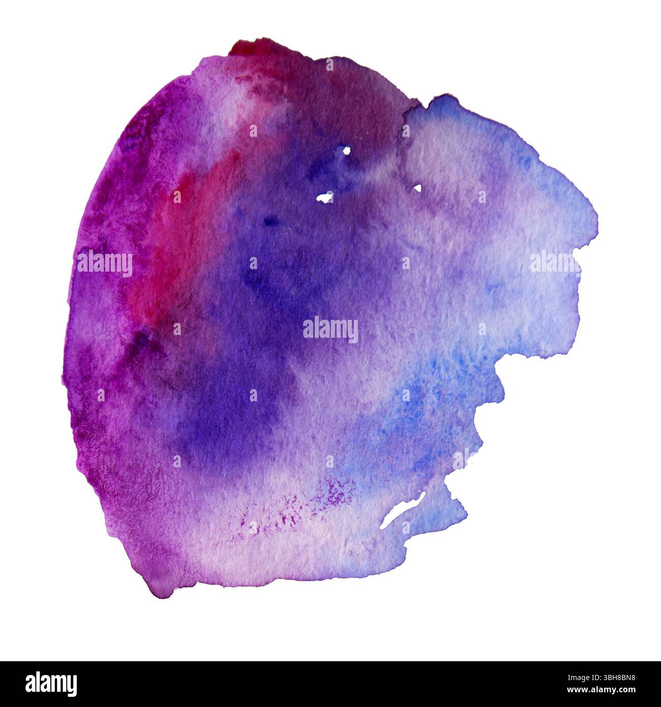 Violet Hand Drawn Watercolor Drops Free Hand Banner Stock Photo - Alamy