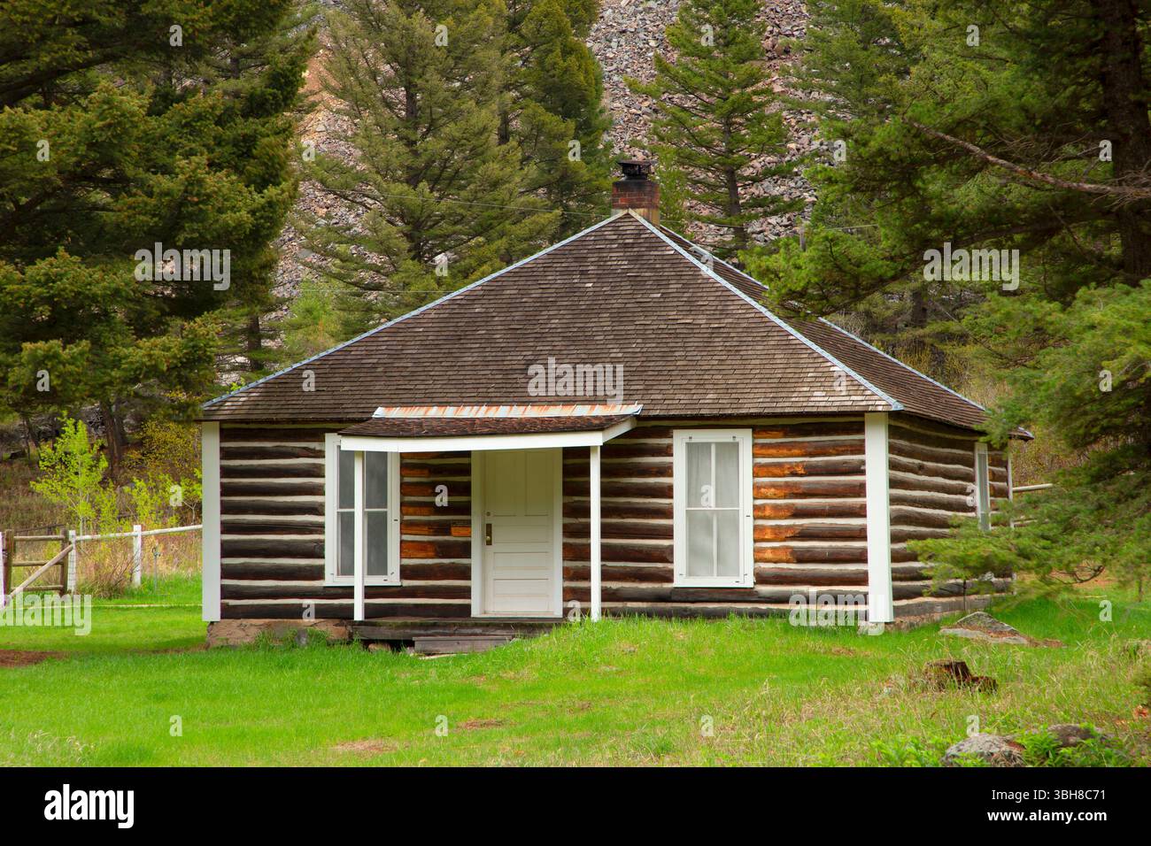 Moose Creek Ranger Station, Helena National Forest, Montana Stock Photo ...
