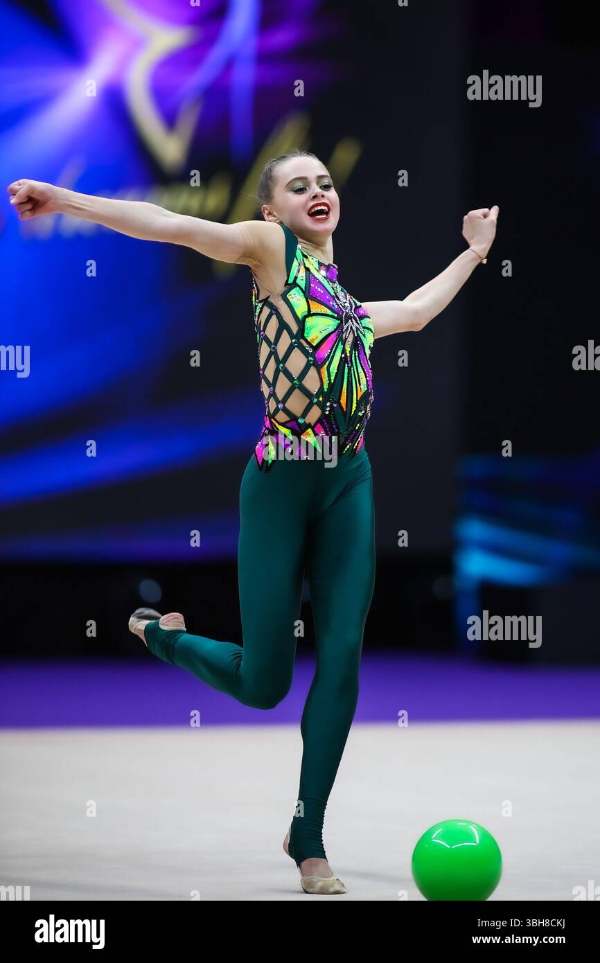 Taisiia Onofriichuk (Ukraine) at apparatus finals; 41st European ...