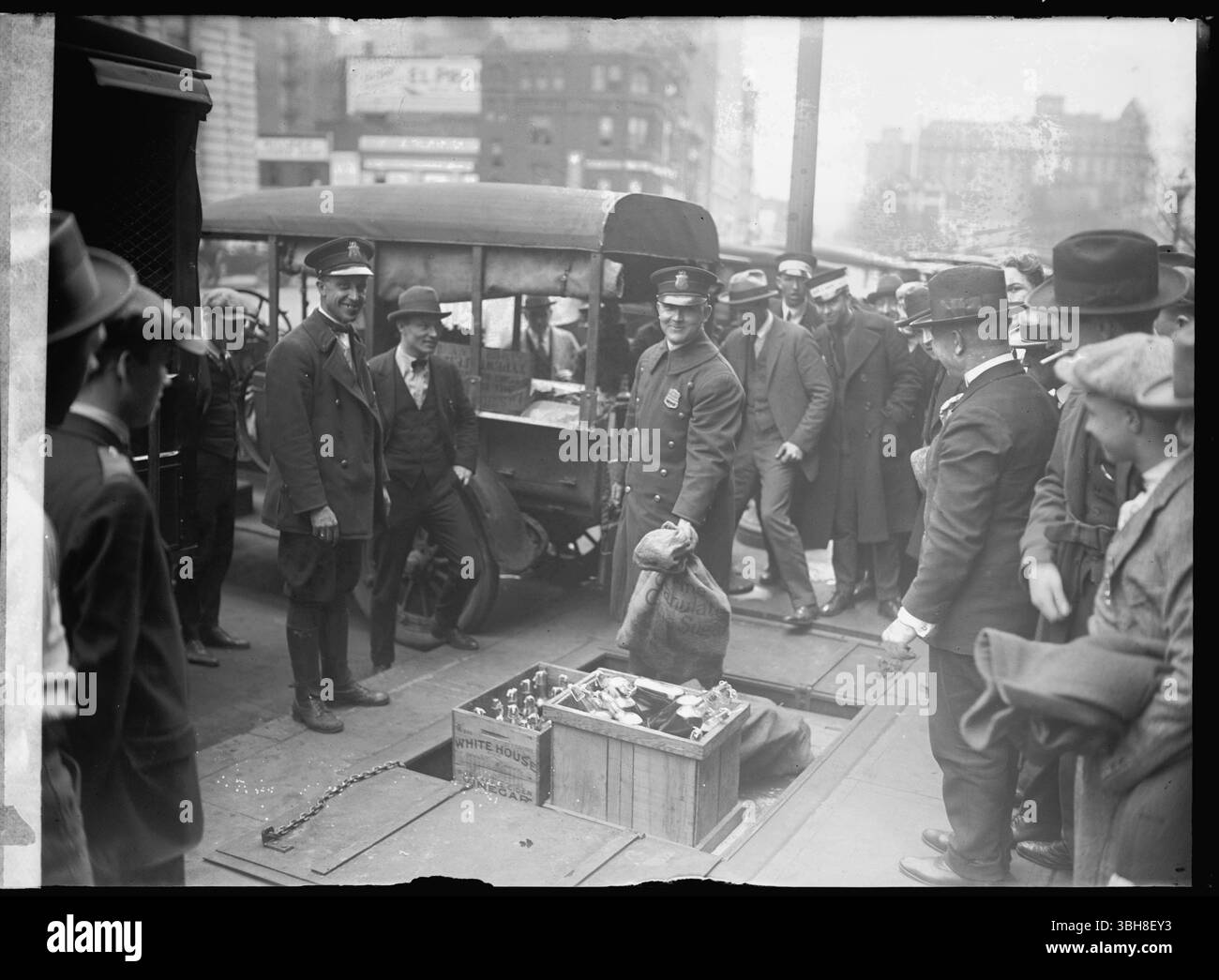 Prohibition enforcement officers Destroying booze, March 23, 192323 ...