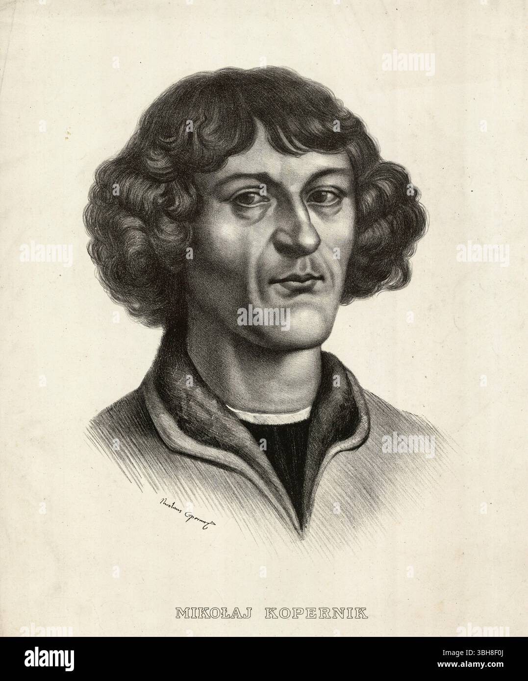 Portrait of Polish mathematician, astronomer,, Mikołaj Kopernik ...