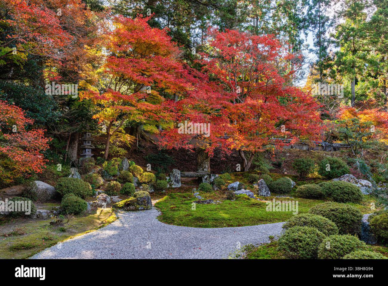 The beautiful Manshu-in Temple during fall season in Kyoto, Sakyo ward ...