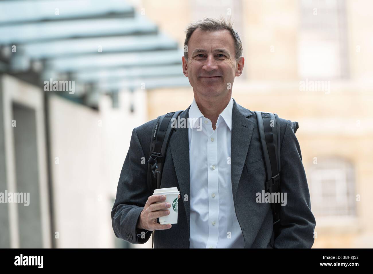 Former Chancellor Jeremy Hunt arrives at BBC Studios in London ahead of ...
