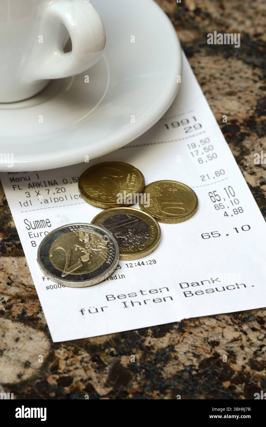 Euro tip restaurant hi-res stock photography and images - Alamy