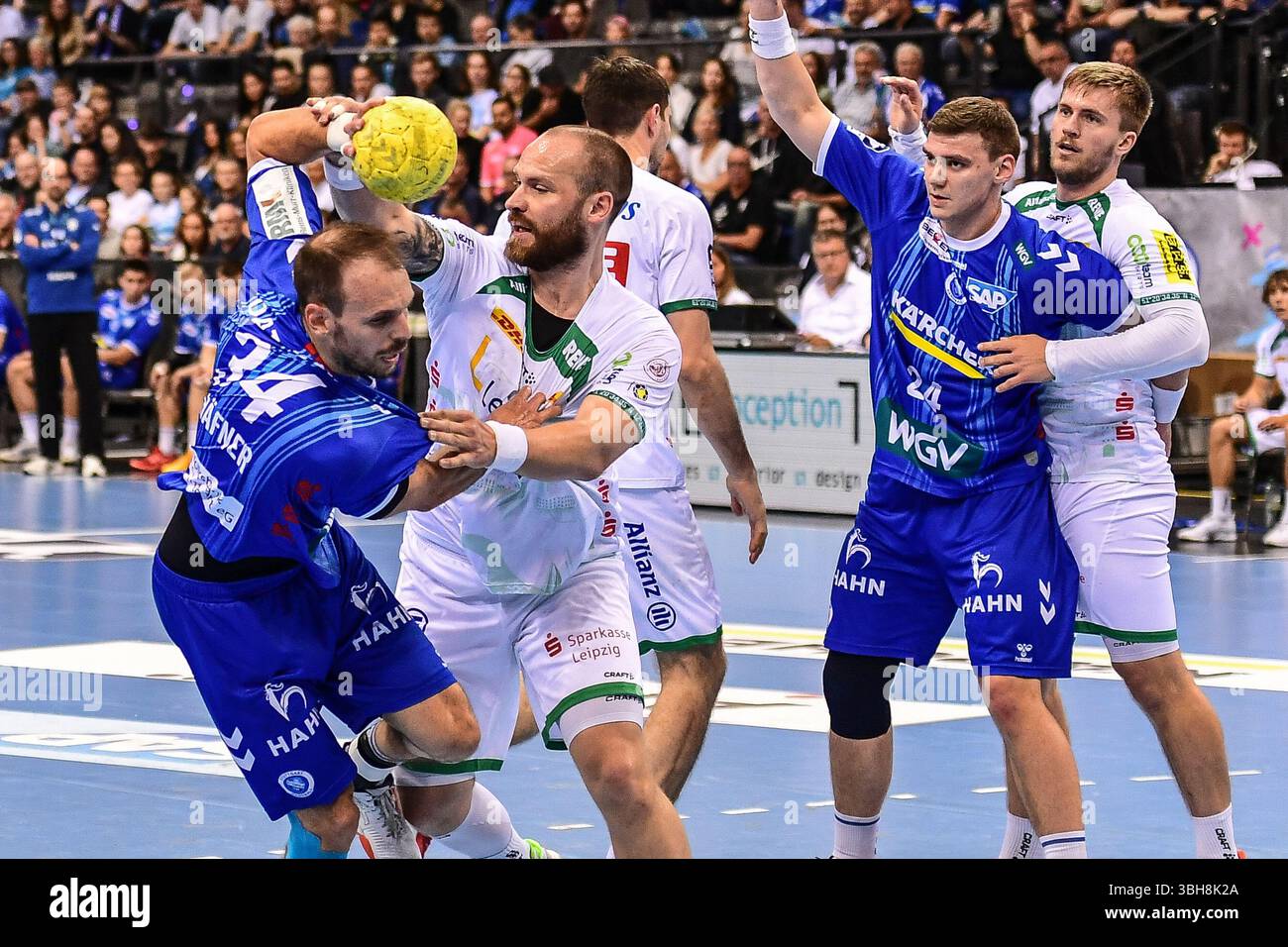 ; Stuttgart, 08.06.2025 - 34. Spieltag der Handball-Bundesliga, TVB Stuttgart - SC DHfK Leipzig ...