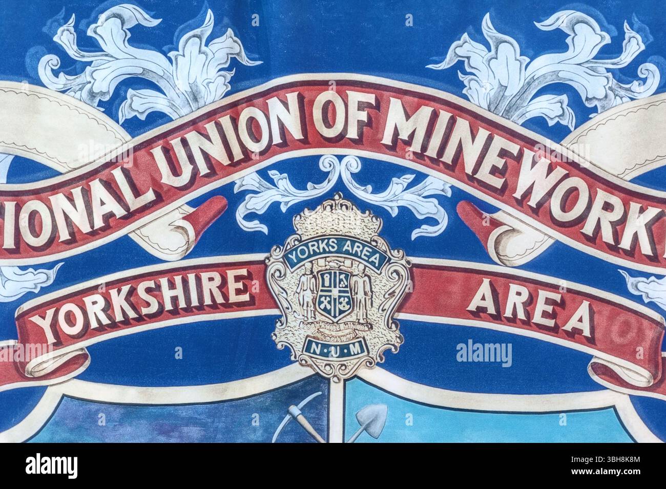 Wakefield, West Yorkshire, 10th May 2025, NUM Yorkshire Area banner at ...
