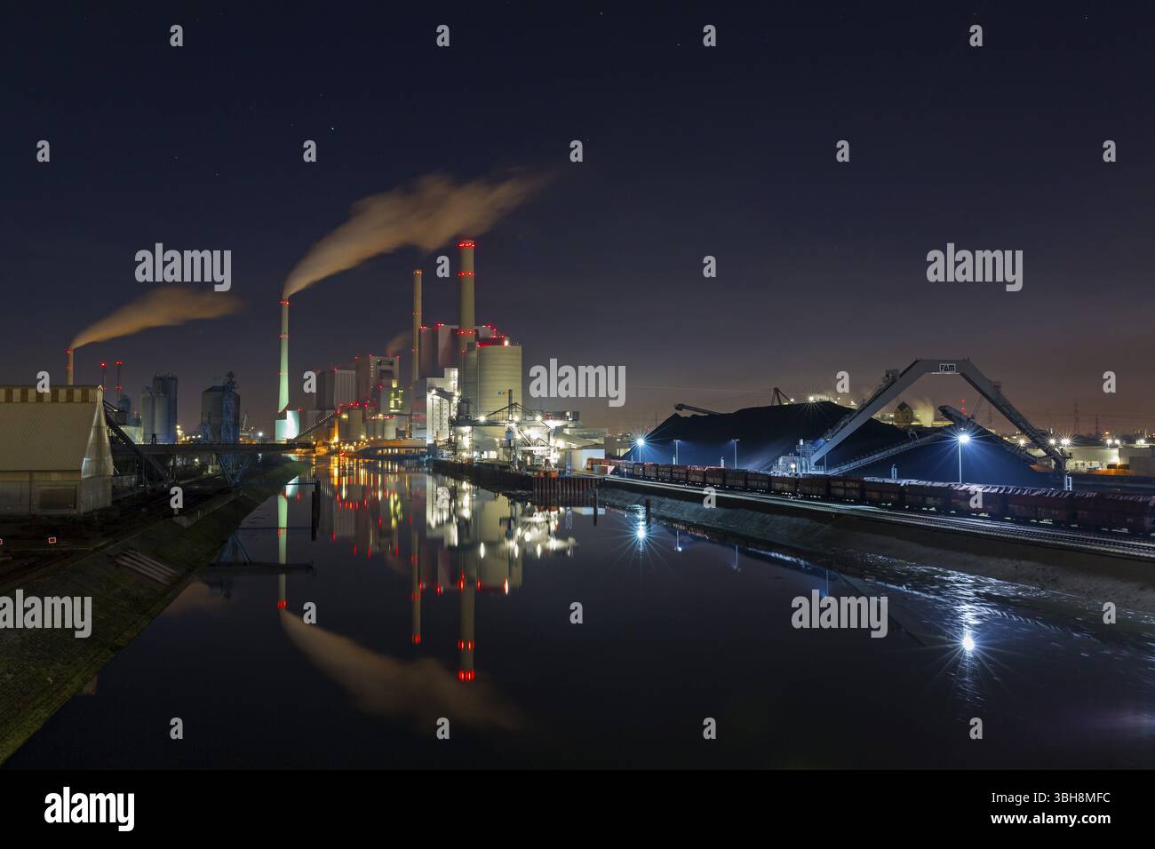 GKM, Grosskraftwerk Mannheim AG, hard coal-fired power plant, energy ...