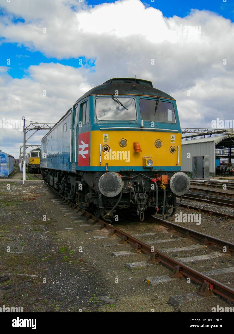 Class 47 locomotive outside Eastleigh Depot Stock Photo - Alamy