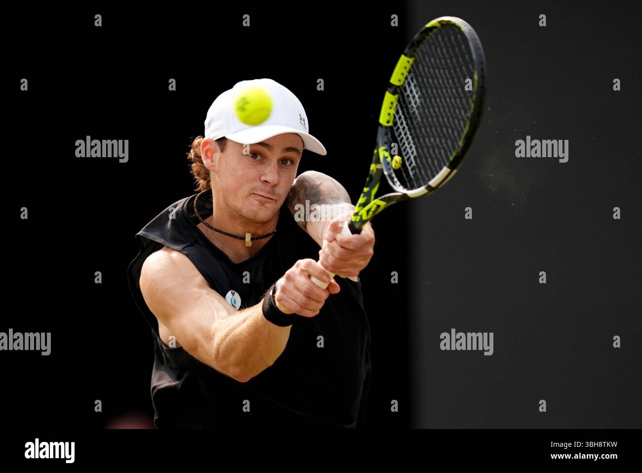 Colton Smith in action during the Men's Final on day seven of the Lexus ...