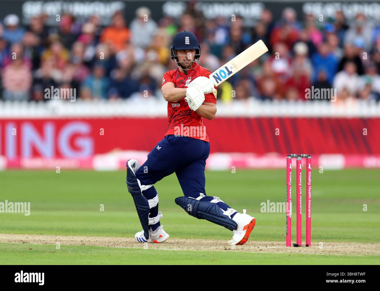 England's Will Jacks batting during the second Men's International ...