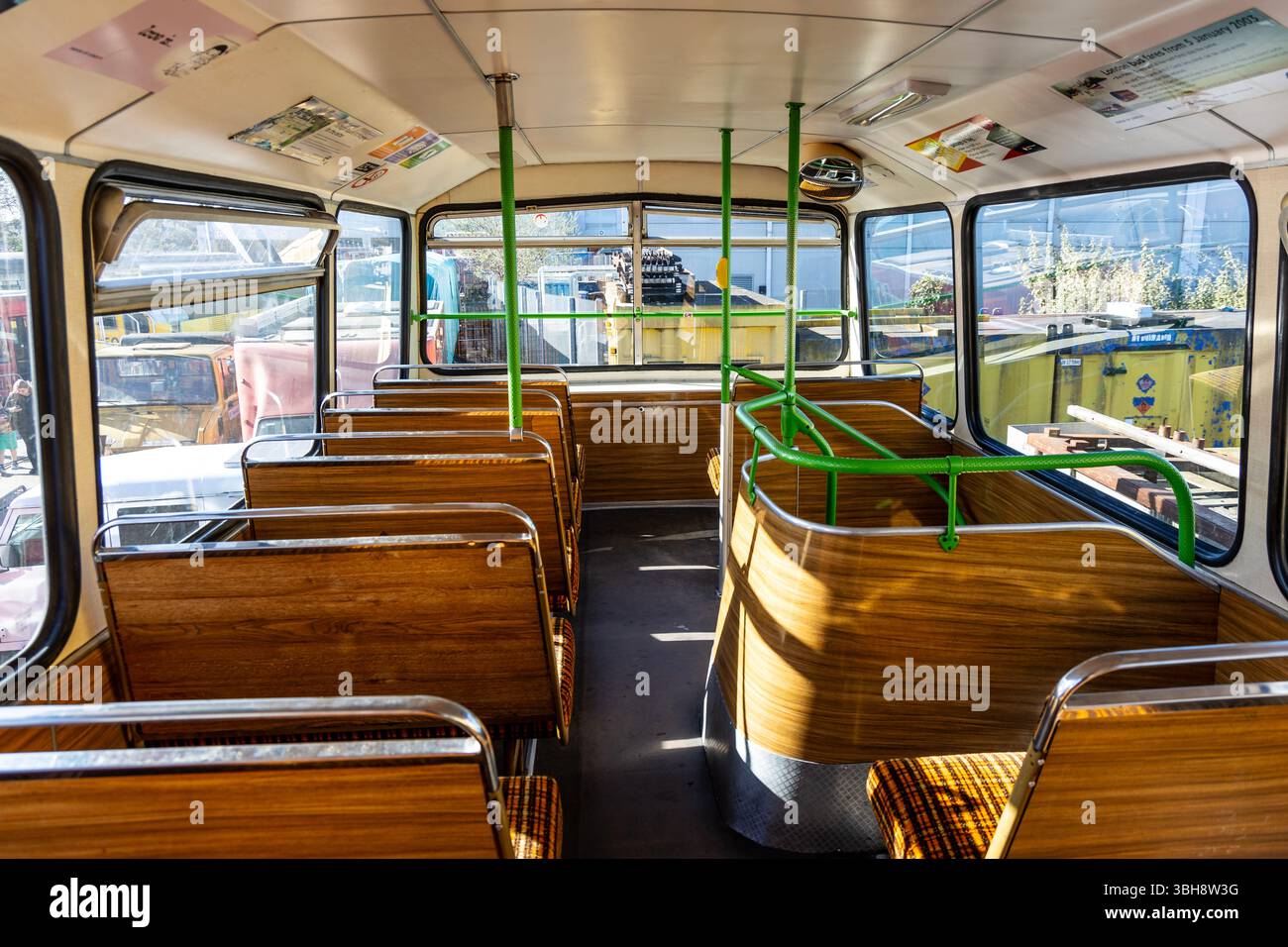 Interior of Grey-Green bus 115 (F115 PHM) 1988 Volvo Citybus Alexander ...