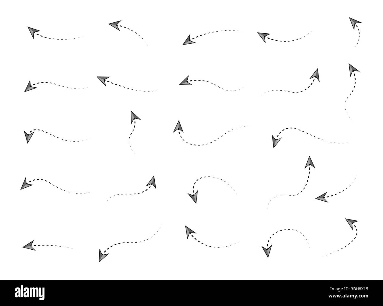 Dotted lines hand drawn Stock Vector Images - Alamy