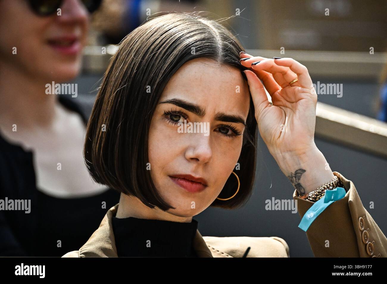 Lily COLLINS during the fifteenth day of the Roland-Garros 2025, French ...