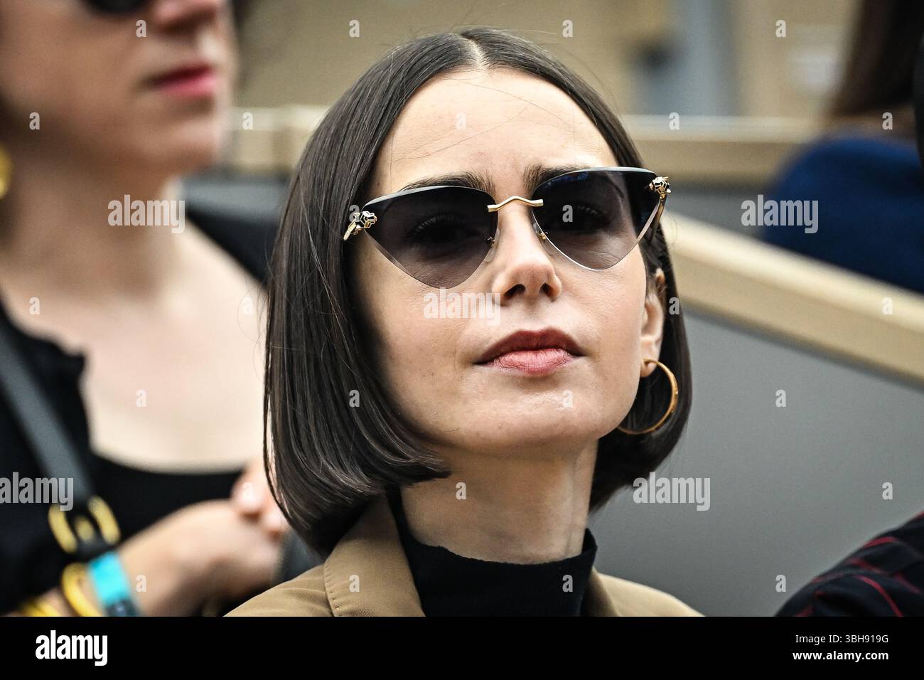 Lily COLLINS during the fifteenth day of the Roland-Garros 2025, French ...