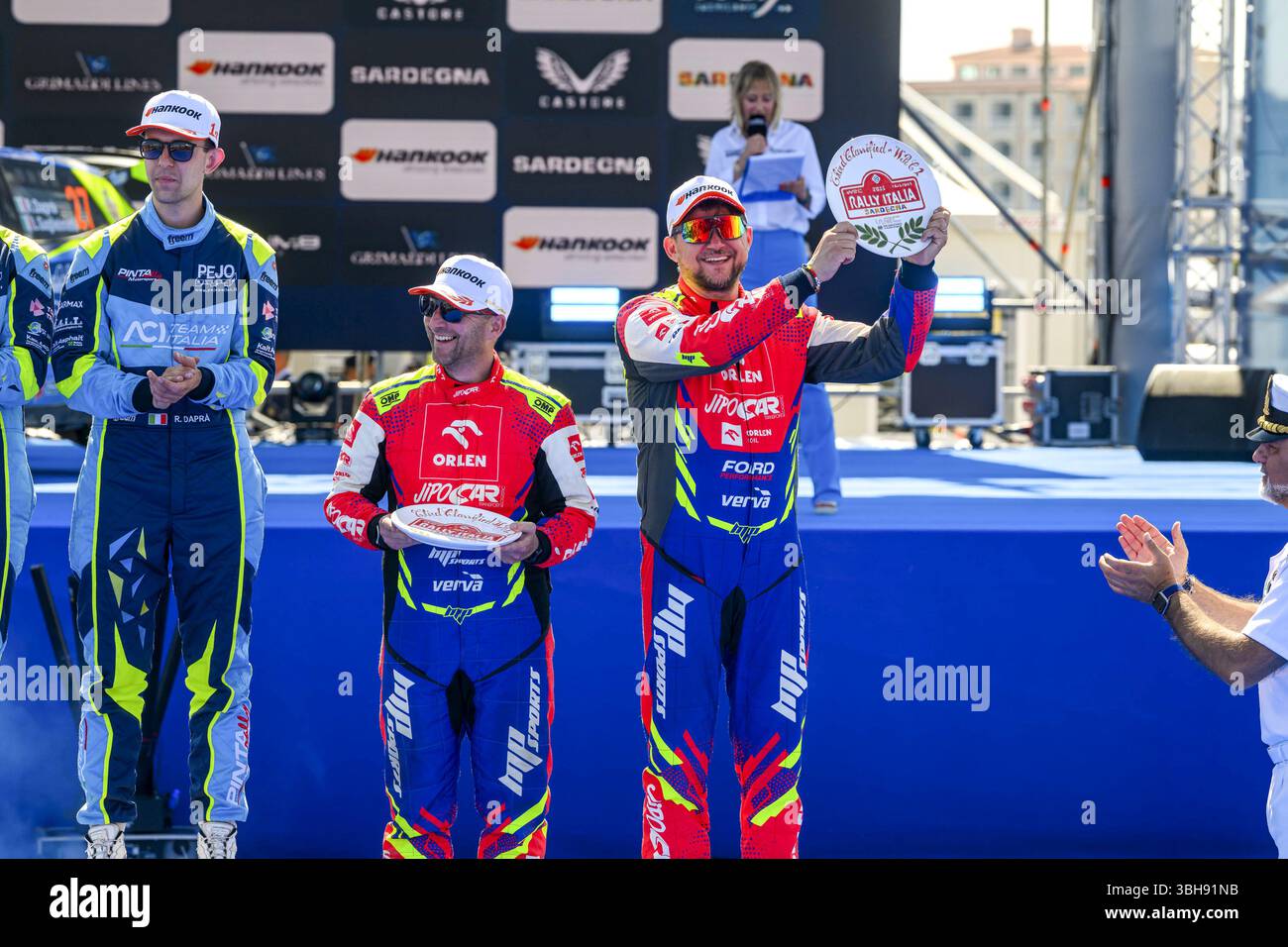 43 Martin PROKOP, Michal ERNST, Skoda Fabia RS Rally2, podium, portrait ...