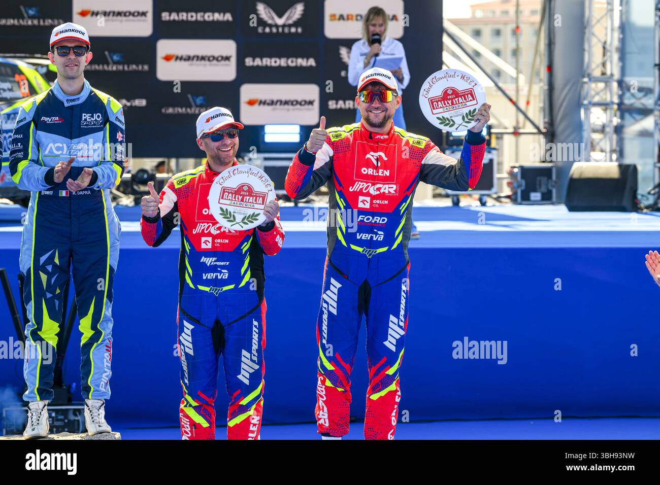 43 Martin PROKOP, Michal ERNST, Skoda Fabia RS Rally2, podium, portrait ...