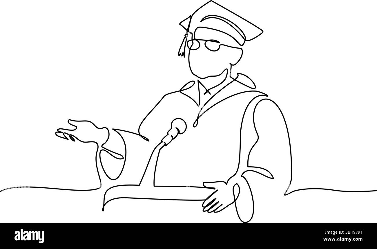 College boy podium Stock Vector Images - Alamy