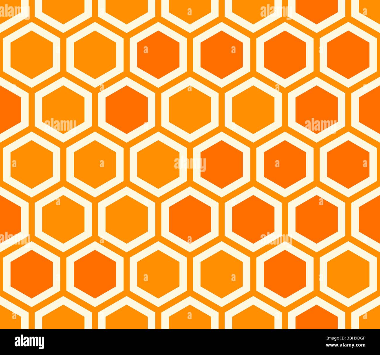 Geometric shapes background. Plain hexagon net with inner solid cells ...