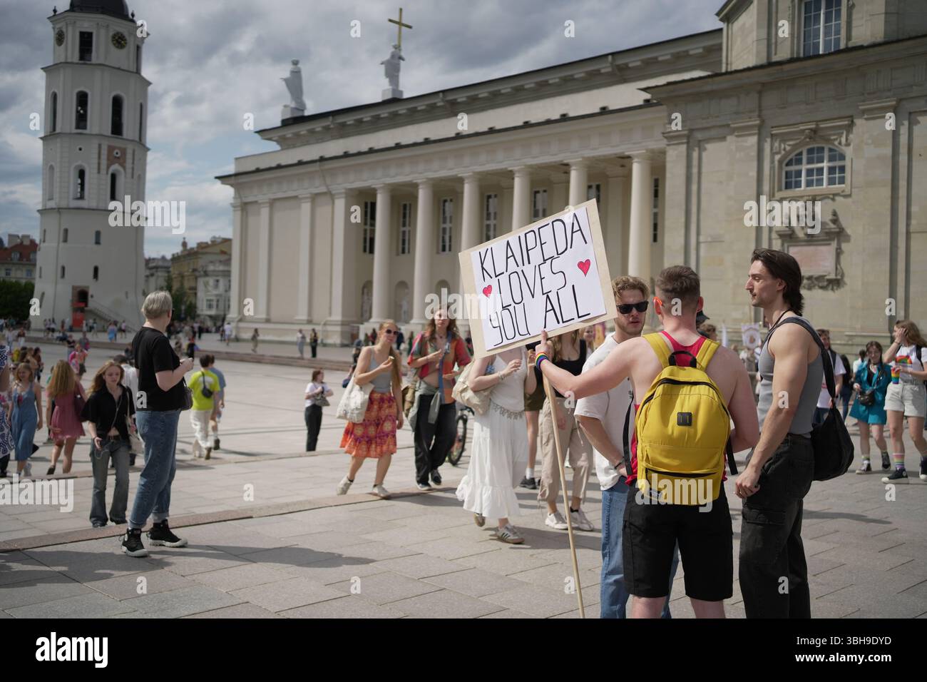 Vilnius, Lithuania – June 7th, 2025: Crowd during the Baltic Pride 2025 ...