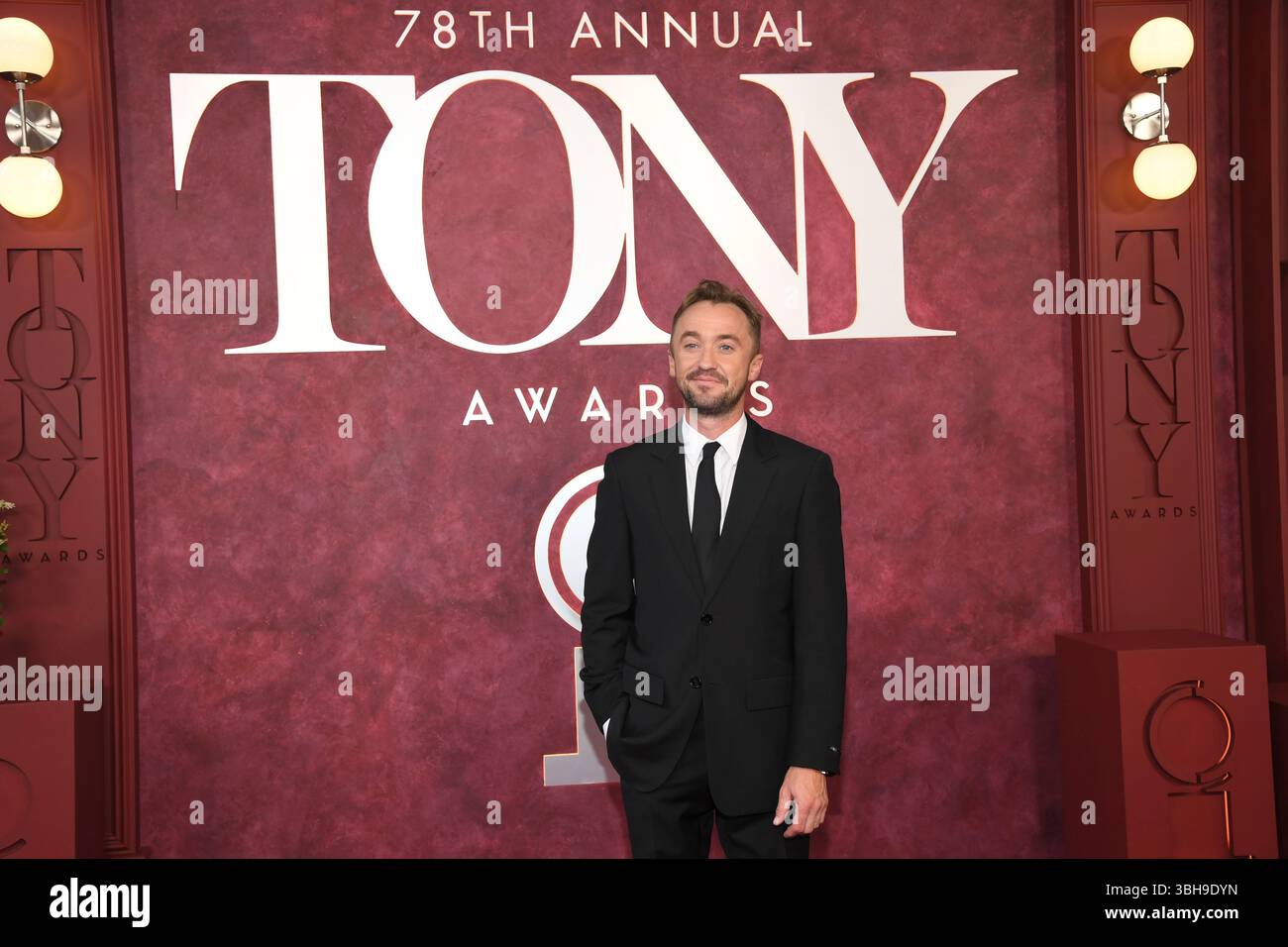 Tom Felton arrives at the 78th Tony Awards on Sunday, June 8, 2025, at ...