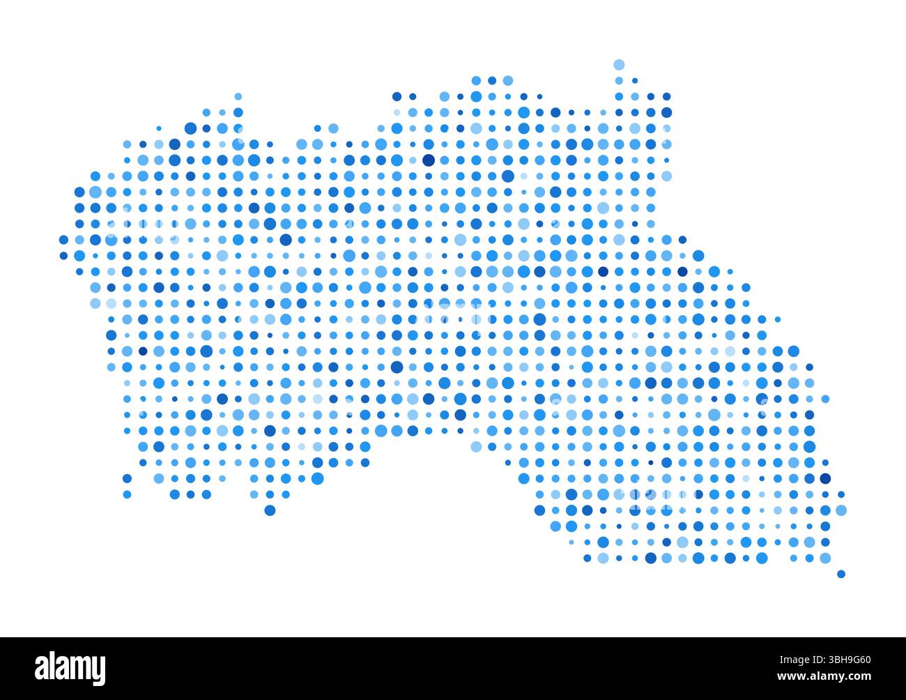 Santa Maria Island Dot Map. Digital Style Boundary Shape. Santa Maria ...