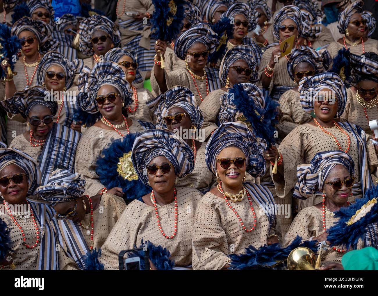 Ijebu Ode, Ogun State, Nigeria. 8th June, 2025. women dressed in ...