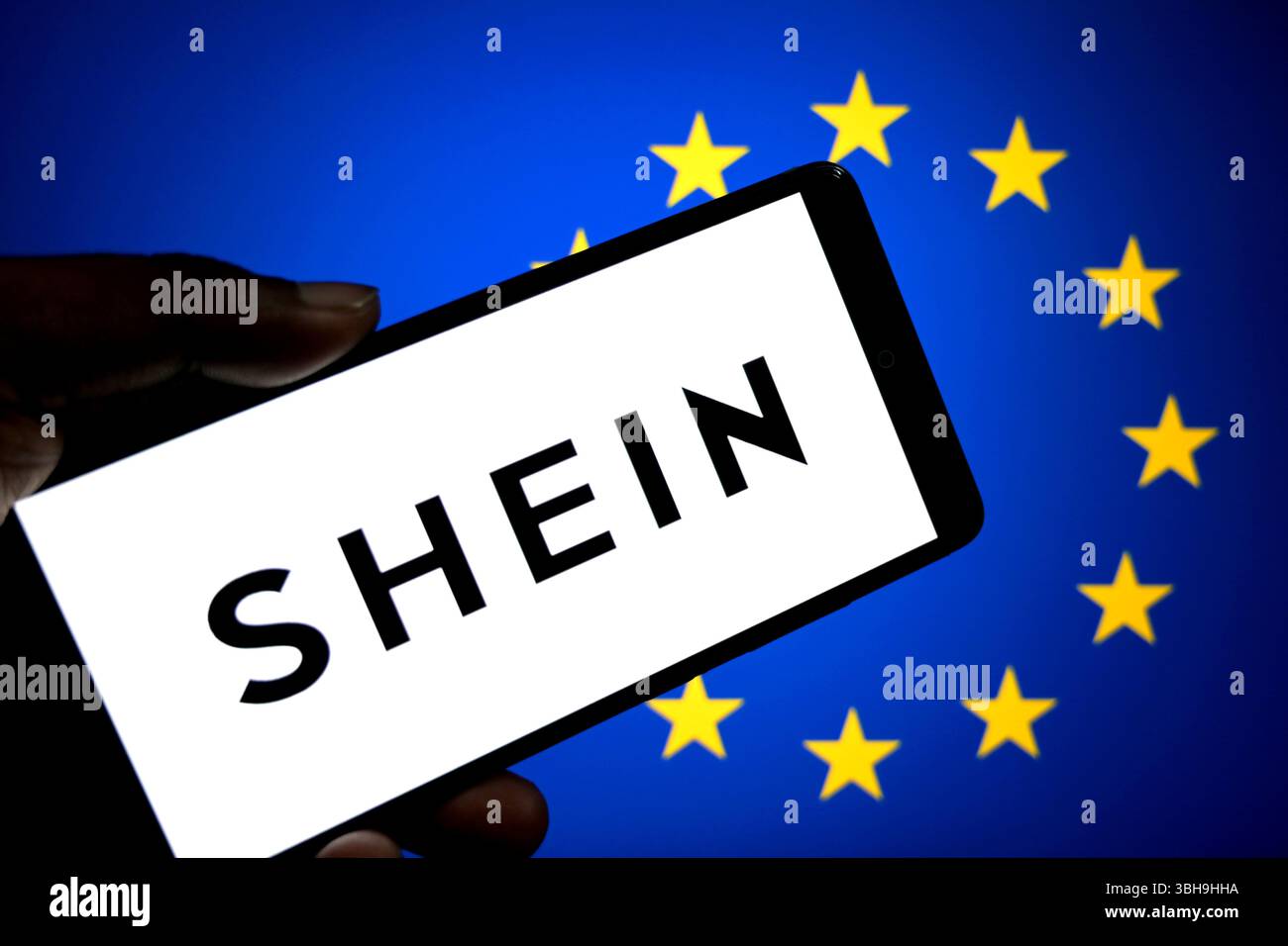 In this photo illustration, a SHEIN Logo is seen displayed on a ...