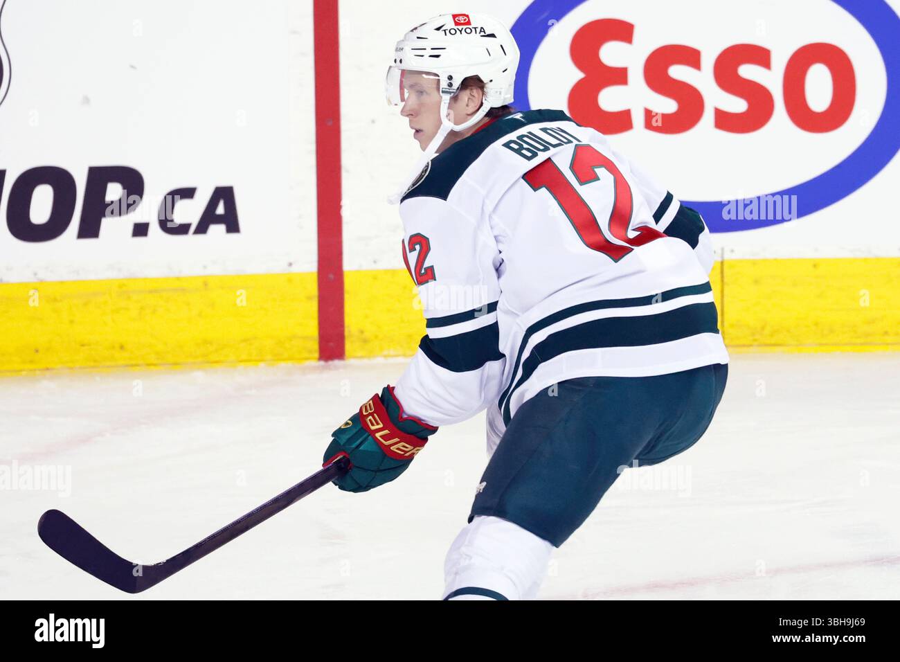 Profile photo on Minnesota Wild LW Matt Boldy during an NHL (National ...