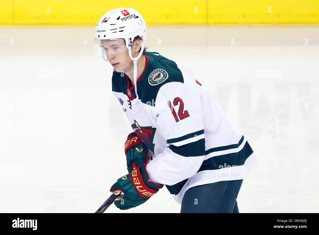 Profile photo on Minnesota Wild LW Matt Boldy during an NHL (National ...