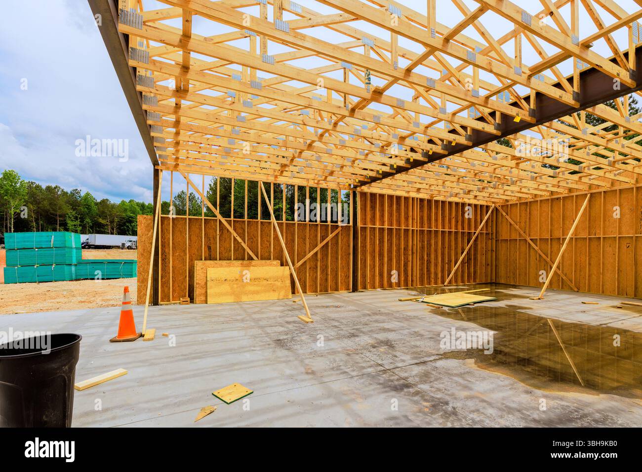 Construction activity beam hardware job site work hi-res stock ...