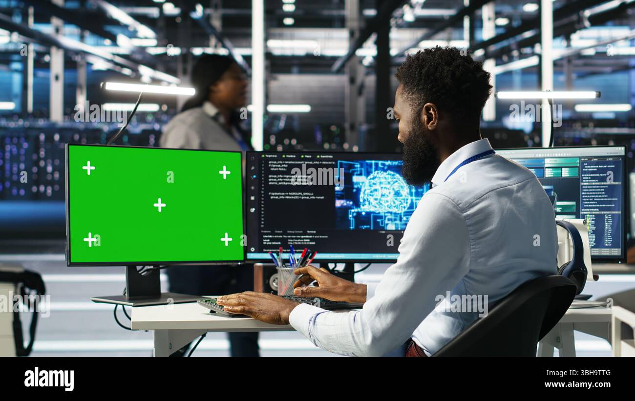 Data center admin uses ai hi-res stock photography and images - Alamy