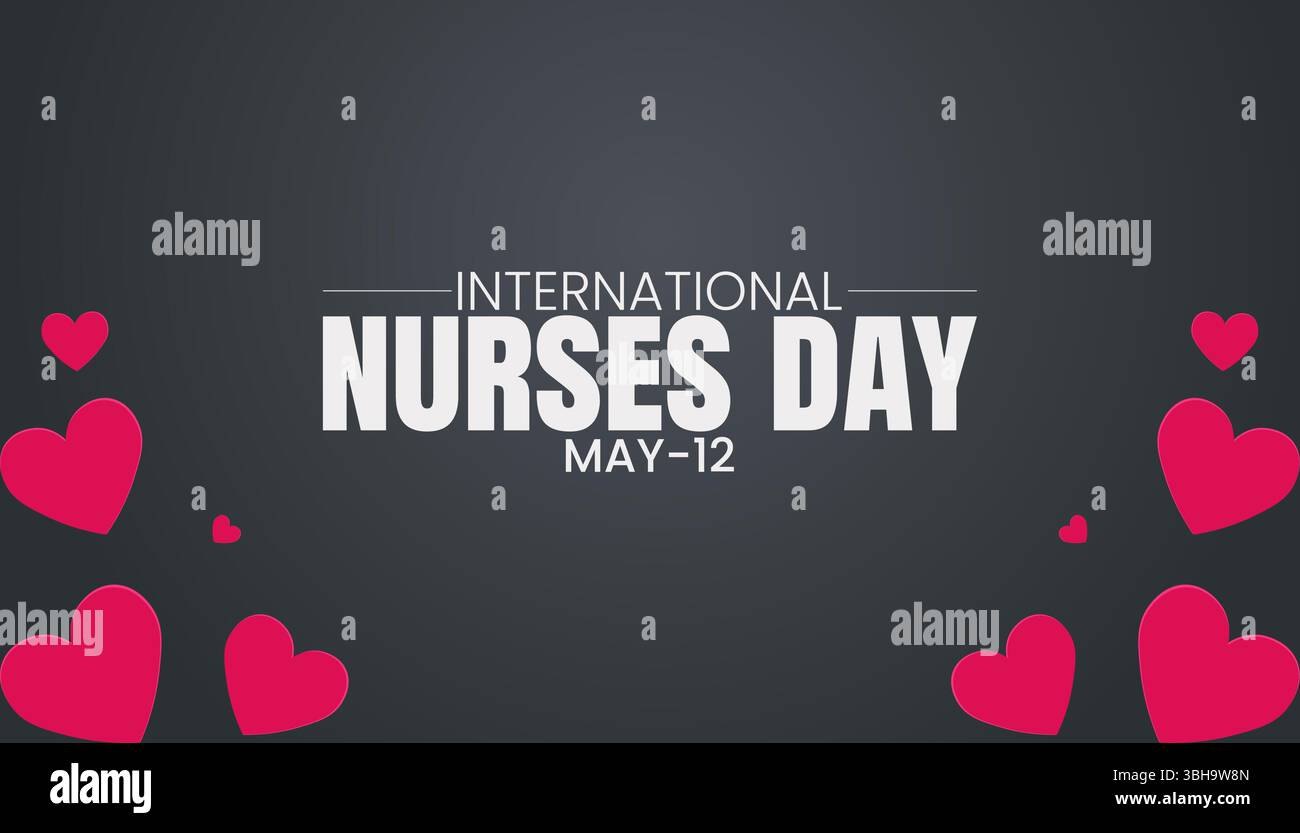 International Nurses Day: Honoring the Heart of Healthcare Stock Vector ...