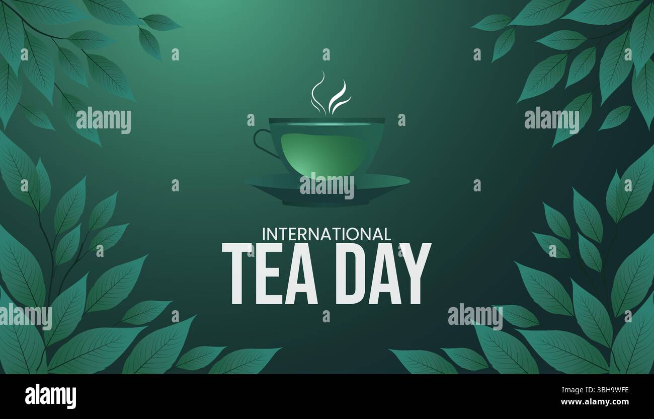 Honoring Tea Culture and Communities, Tea Day Awareness Stock Vector ...