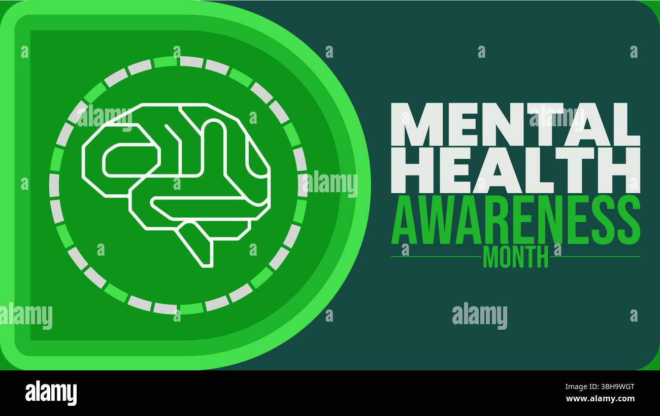 Mental Health Awareness Month, Break the Stigma, Seek Support Stock ...