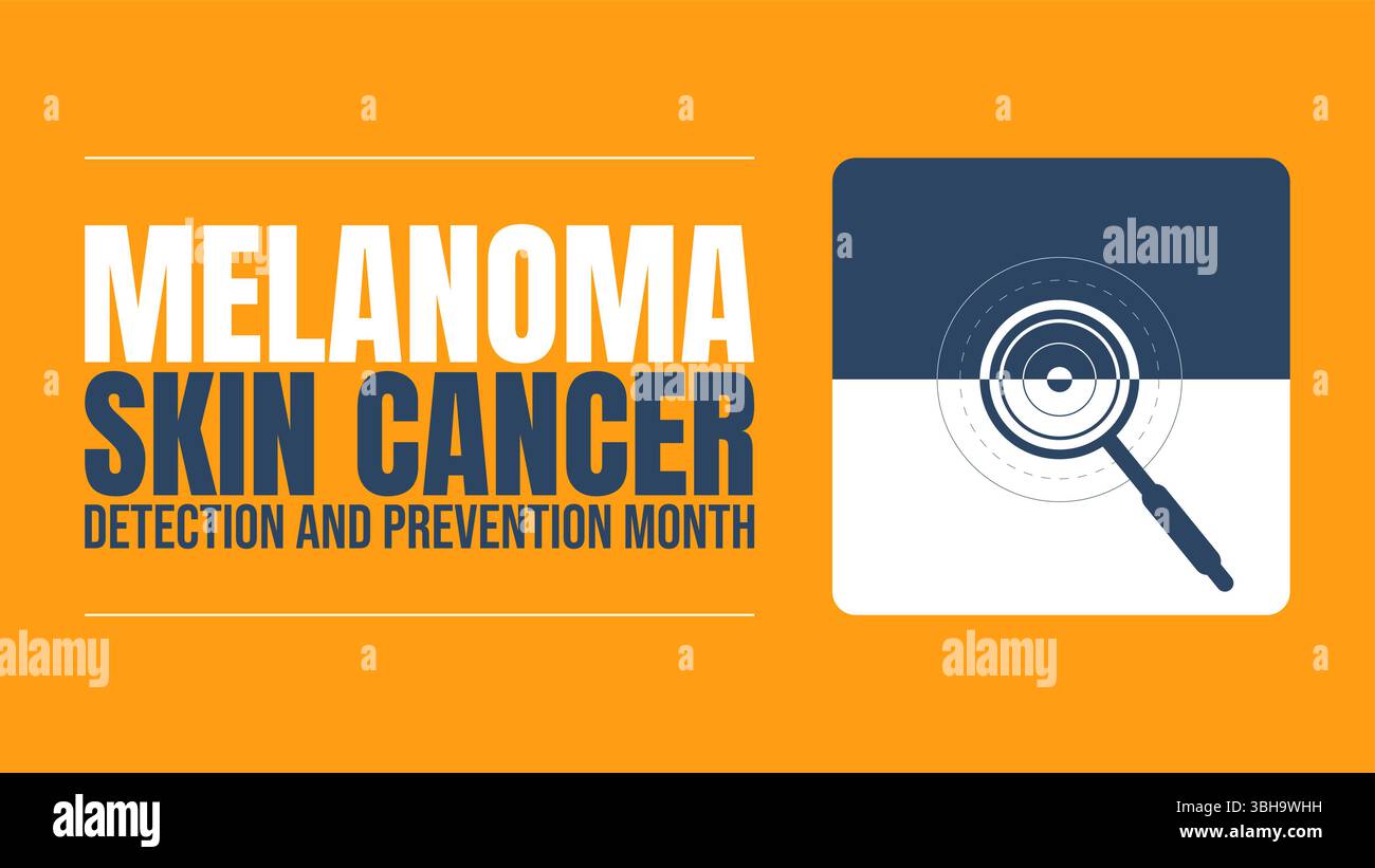 Skin Cancer Awareness, Prevention, Detection, and Action Stock Vector ...