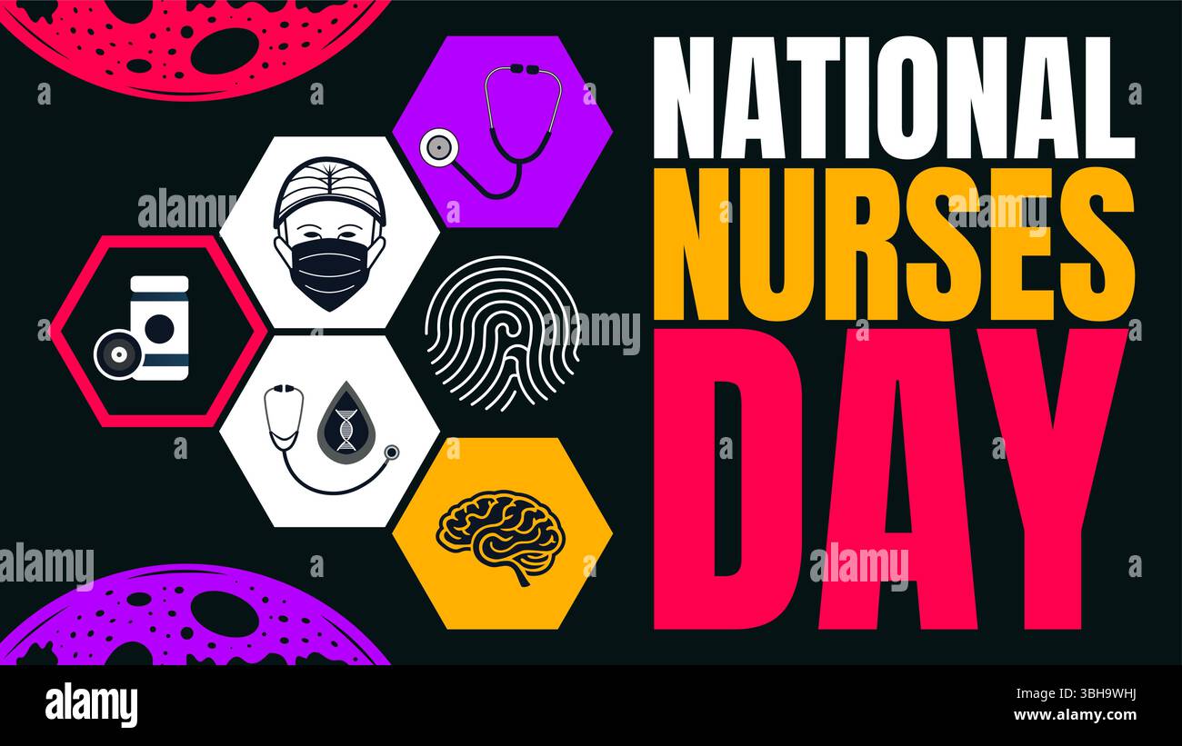 National Nurses Day, Honoring Our Healthcare Heroes Stock Vector Image ...