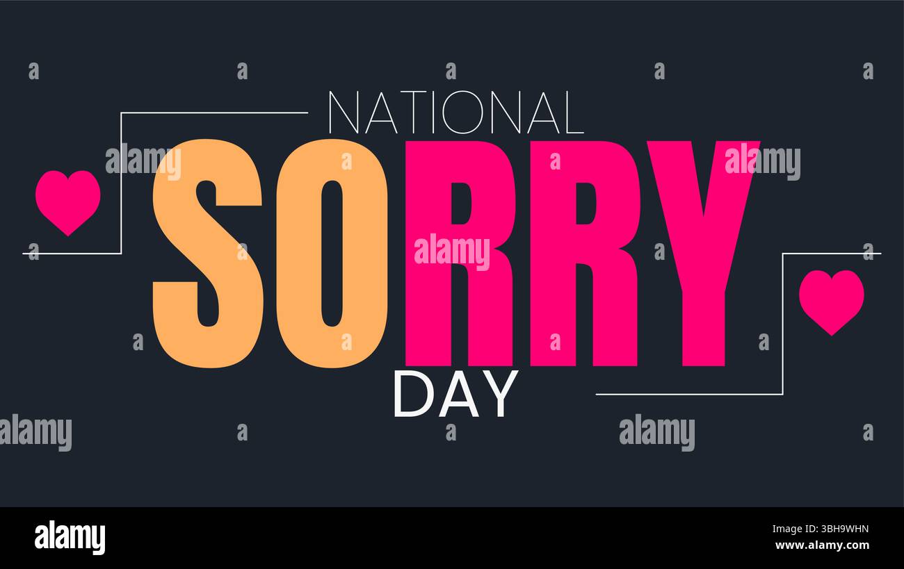 National Sorry Day, Honouring the Stolen Generations Stock Vector Image ...