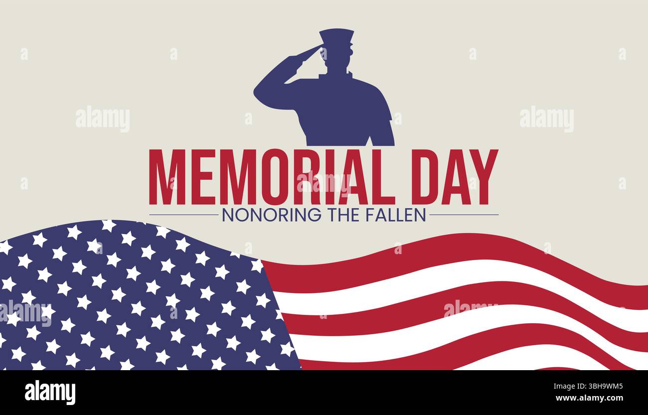 Memorial Day Design to Honor American Heroes Stock Vector Image & Art ...